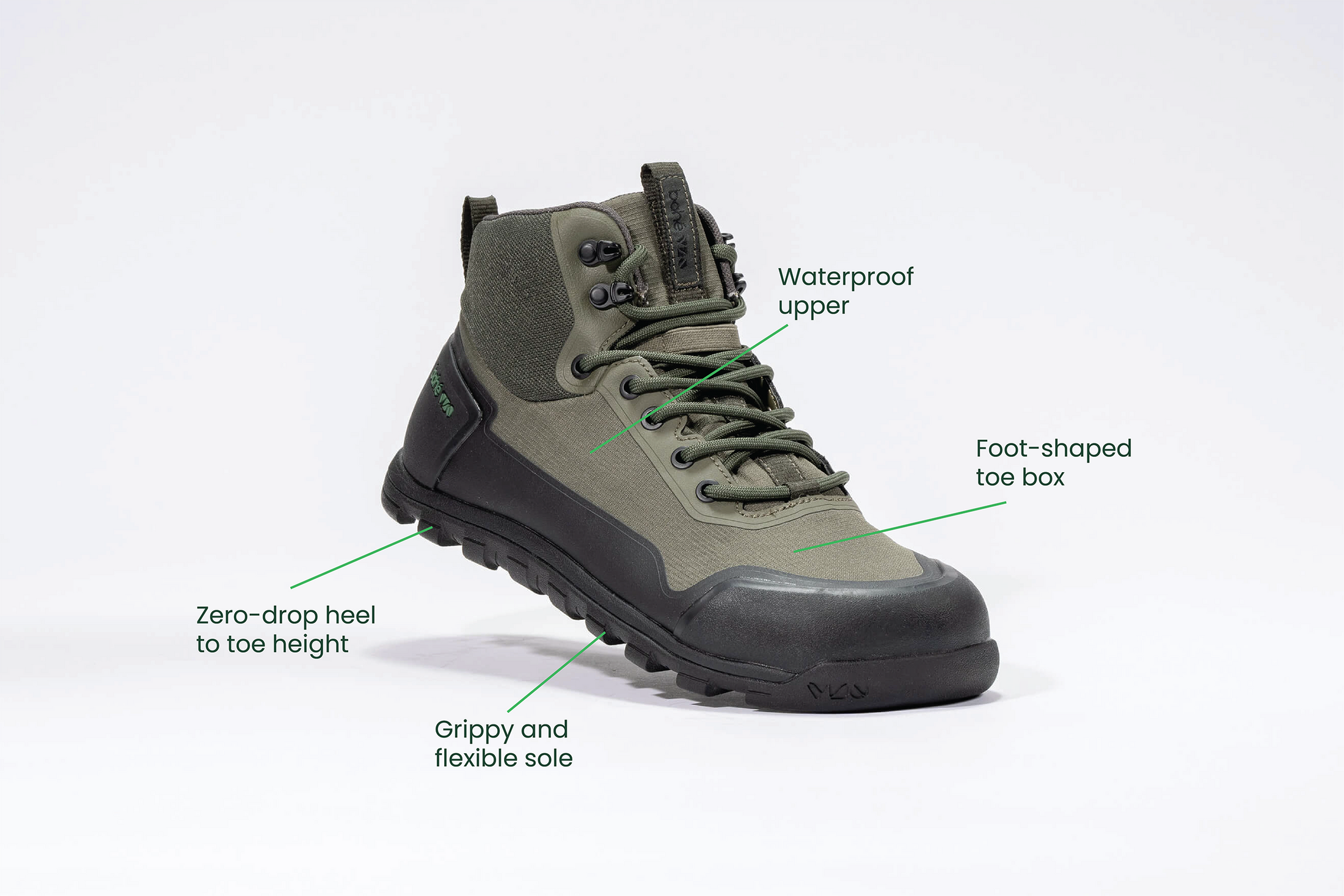Rediscover Grounding Barefoot Hiking Boot (Men's) - Forest – Bahé