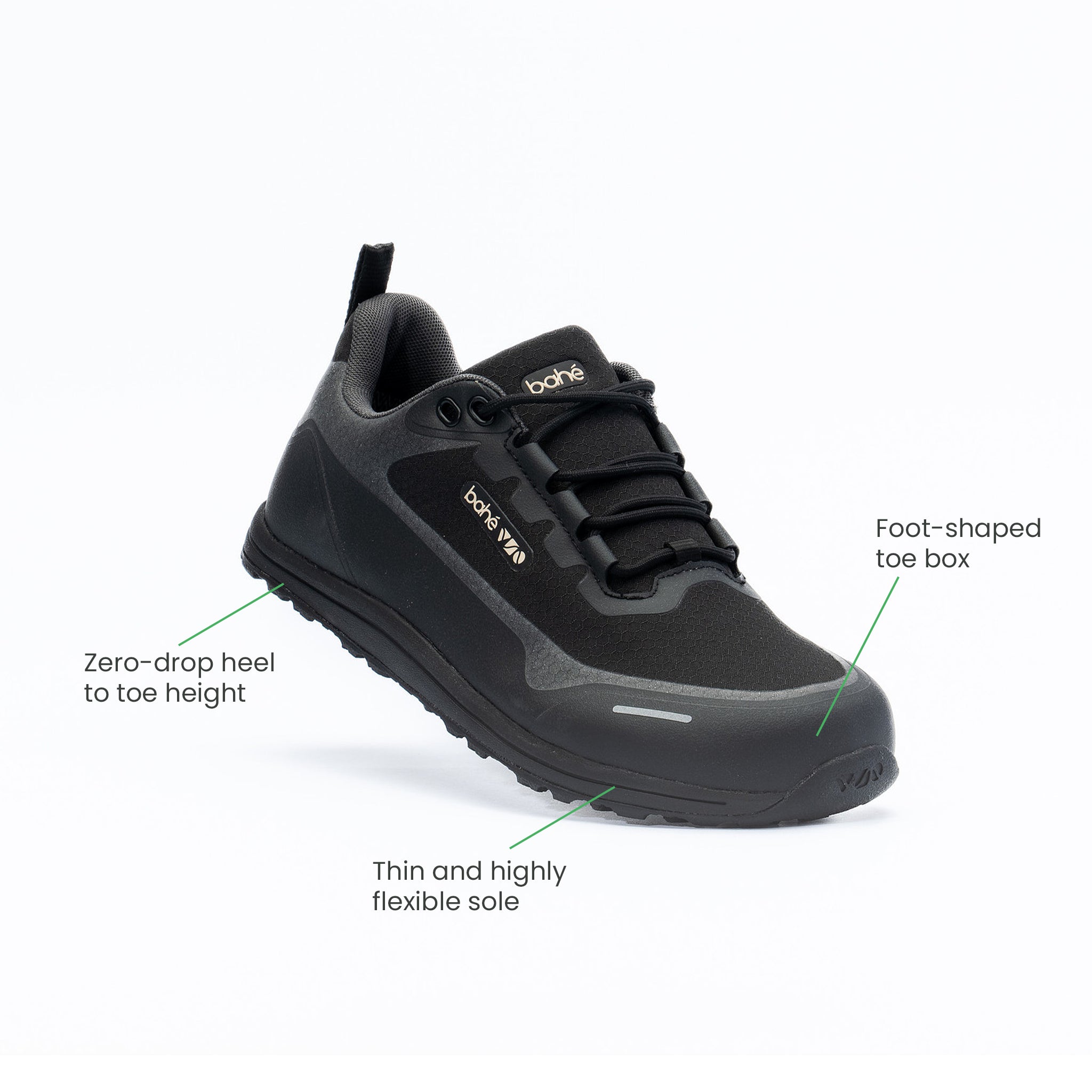 Women's Grounding Barefoot Running Shoes in Eclipse | Bahé Rewild Adapt